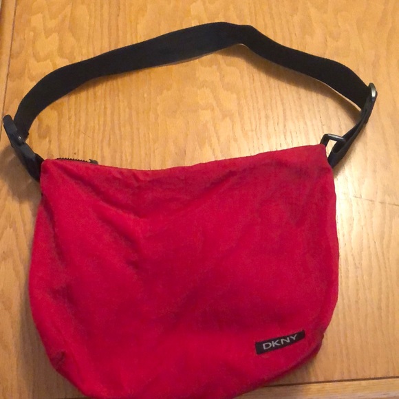 Dkny | Bags | Dkny Red Nylon Bag Crossbody | Poshmark